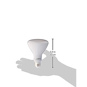 Satco S9621 Medium Bulb in Light Finish, 5.19 inches, Frosted White