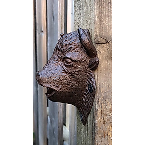 Wall Mounted Buffalo Bottle Opener Beer Soda Bar Home Man Cave Cabin Cast Iron