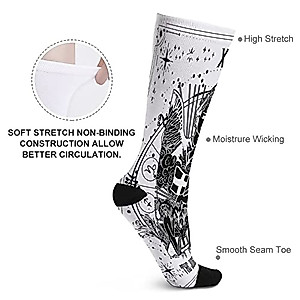 Tarot Card Judgement Socks for Women Socks for Men Crew Socks for Boys Mid Socks for Girls Stocking Stuffers for Teens Casual Athletic Sport Dress Socks