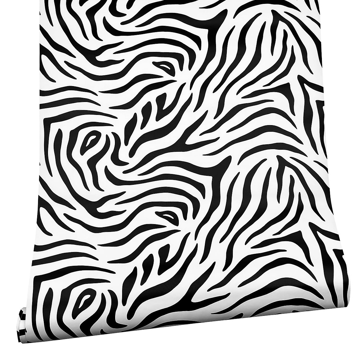 SimpleLife4U Self Adhesive Furniture Protect Paper Moisture Proof Shelf Liner 300cm,Zebra Stripe Valentine's Day Gift