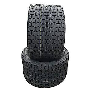 MOTOOS Set of 2 24x12.00-12 Lawn Mower Tractor Turf Tires 24x12x12 6PR for Lawn Garden Mower Tubeless Tires