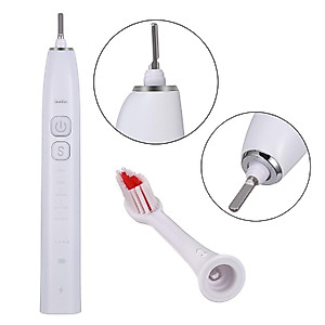 URYOUTH Ultra Whitening Toothbrush - 5 Brush Heads & Travel Case (White)