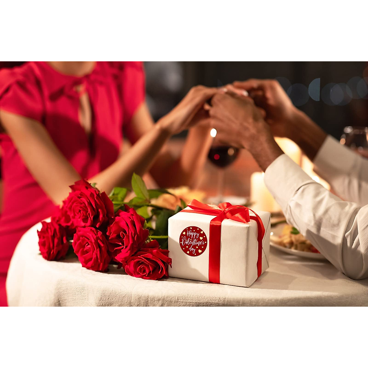 SICOHOME Happy Valentine's Day Stickers 1.5" Valentine's Day Envelope Seals Labels Stickers Valentine's Day Gift Sticker Party Favor Stickers Envelope Seals Sticker for Kids