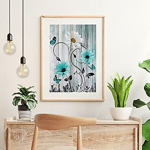 Daisy Flower Diamond Art Painting Kits for Adults - Full Drill Diamond Dots Paintings for Beginners, Round 5D Paint with Diamonds Pictures Gem Art Painting Kits DIY Adult Crafts Kits 12x16inch