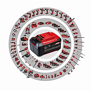 Einhell GE-CG Power X-Change 18-Volt Cordless Handheld 2-in-1 3.9-Inch Grass Shear and 7.9-Inch Hedge Trimmer, .3-Inch Cutting Thickness, w/ Metal Gear Box, Kit (w/ 2.0-Ah Battery + Fast Charger)