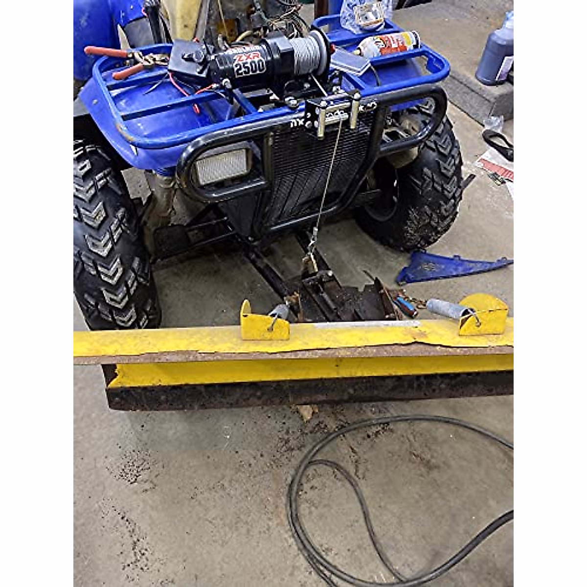 HFT Badland ATV Utility Winch with Wire Rope and Wireless Remote Control ZXR 2500 Lb. Badland