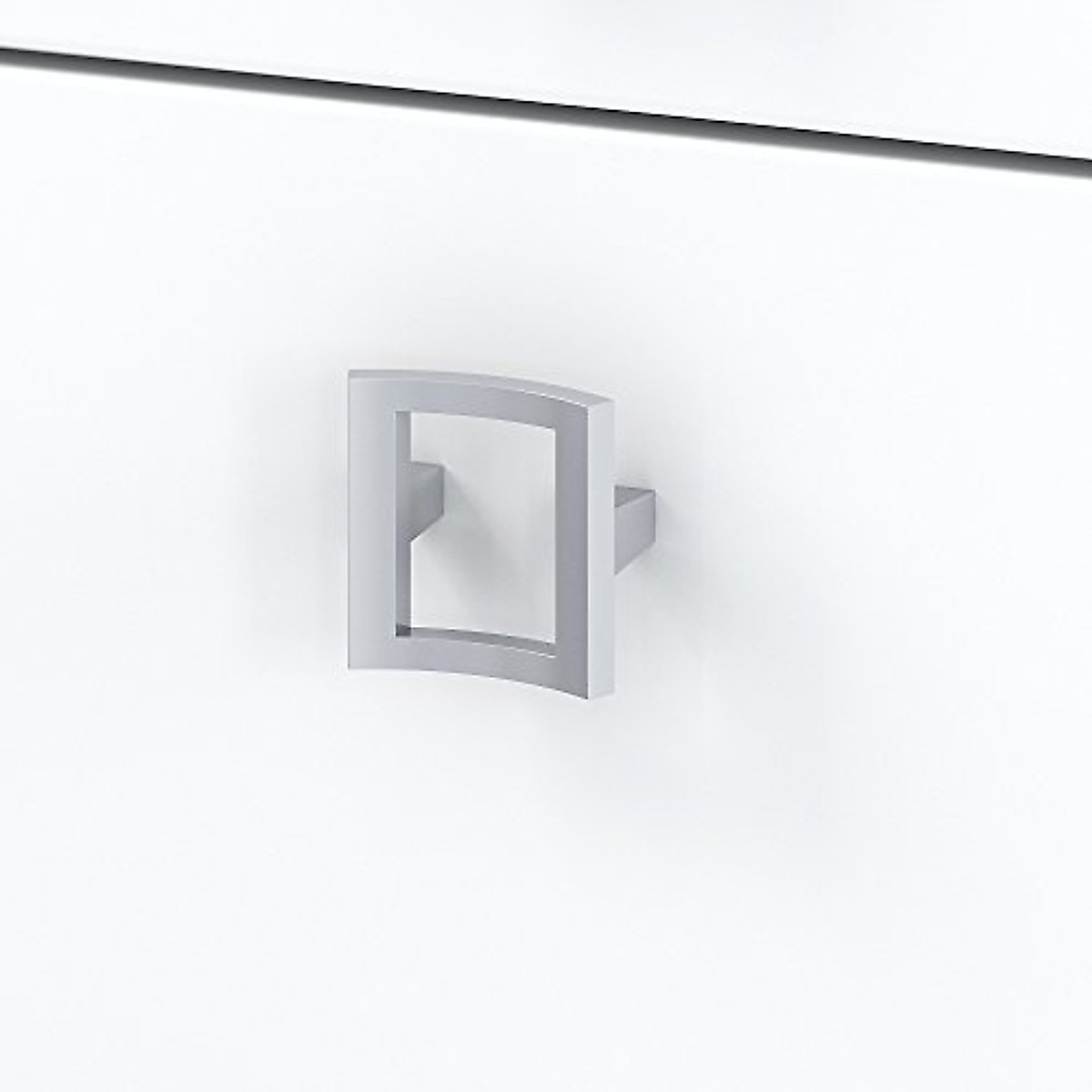 Bush Business Furniture Echo L Shaped Bow Front Desk with Mobile File Cabinet, Pure White