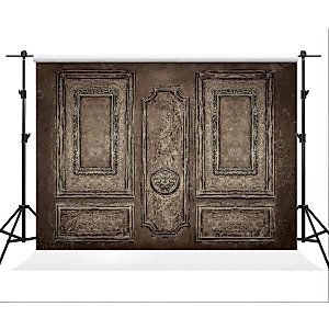 Kate 7×5ft Dark Wood Backdrop Retro Wooden Door Photo Backdrop Browm Background for Pictures