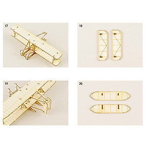 Desktop Wooden Model Kit Wright Flyer by YOUNGMODELER