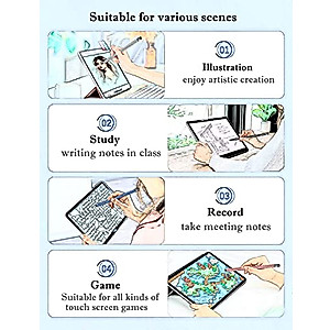 Smozer Stylus Pens for Touch Screens(2-Pack), Sensitivity & Precision Stylus Pens for iPhone/iPad Pro/Samsung Galaxy/Tablets and All capacitive Touch Screen Devices + 4 Replaceable Rubber Tips
