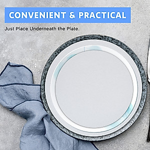 Aemygo 100 Pack Thick Felt Plate Dividers 3 Sizes China Dish Separators Protectors Soft Felt Plate Protectors for Protecting and Stacking Cookware Porcelain Glass Bowls Ceramics(5in, 7.5in, 10.5in)