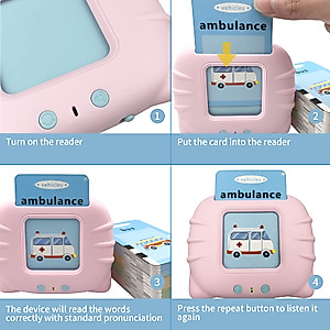 Educational Learning Toys for Toddler Ages 3-6, Kindergarten Talking Sight Words Flash Cards with 224 Words, Preschool Montessori Learning Resources and Birthday Gift for 3 4 5 Year Old Boys and Girls