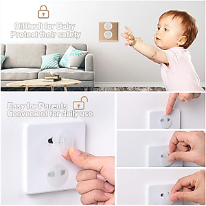 Outlet Plug Covers, Kmeivol 36 Pack Baby Proof Outlet Covers, Durable & Steady Baby Proofing Outlet Covers, Reassured Electrical Outlet Cover Plates, White Insulated Plastic Outlet Cover