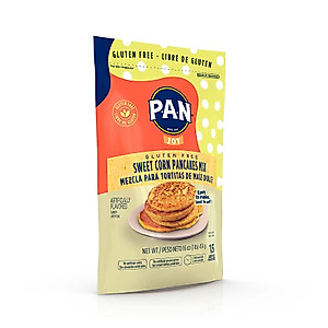 P.A.N Sweet Corn Pancakes Mix – Gluten Free Easy to Prepare 1 lb (Pack of 1)