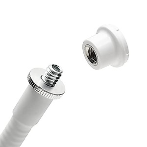 Holicfun Indoor Outdoor Flexible Clip Clamp Mount for Blink, Ring, Arlo, Eufy, Wyze Cameras and More (White, 2-Pack)