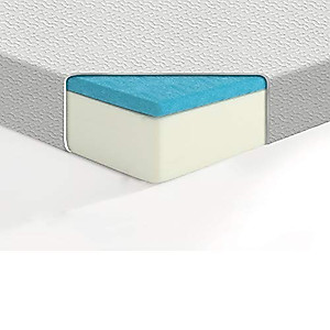 Lexicon Amira 6-Inch Gel Infused Memory Foam Mattress, Full, White