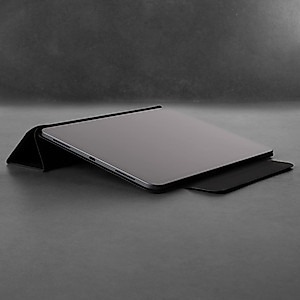 TORRO Smart Folio Compatible with iPad Mini 7/6 - Leather iPad Mini 7th / 6th Generation (2024/2021) Smart Case Magnetic Cover with Auto Wake/Sleep and Stand Function (Black)