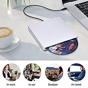 NOLYTH External DVD Drive USB 3.0 Type-C Slot-in CD ROM External Drive Slim CD/DVD Drive Burner CD Reader DVD Player Optical Drive for Laptop Windows 11 Mac PC Apple MacBook iMac