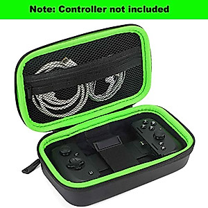 WEPIGEEK Travel Case for Razer Kishi V2 IOS/Android mobile Controller,Portable Travel All Protective,Hard Messenger Carrying Bag, Strong strap ,Soft Lining ,with Pockets for Accessories Black