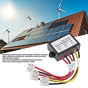 150W 10A 12V MPPT Solar Controller Module IP67 Anti Backflow 24 Hours Load Output Solar Panel Battery Regulator for Solar System Boat(WS M150 12.6V Normally Open)