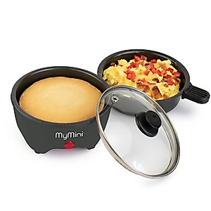 Mini Electric Hot Pot for Cooking: Portable Ramen Cooker: 5-in Multi-Functional Self Heating Pot, Non-Stick Electric Pot for Pasta, Noodles, Soup, Eggs, Portable Cooking Pot, Lazy Pot