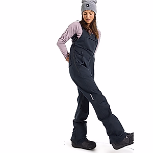 Burton Women's Avalon 2L Stretch Bib Pants (Short), True Black, M