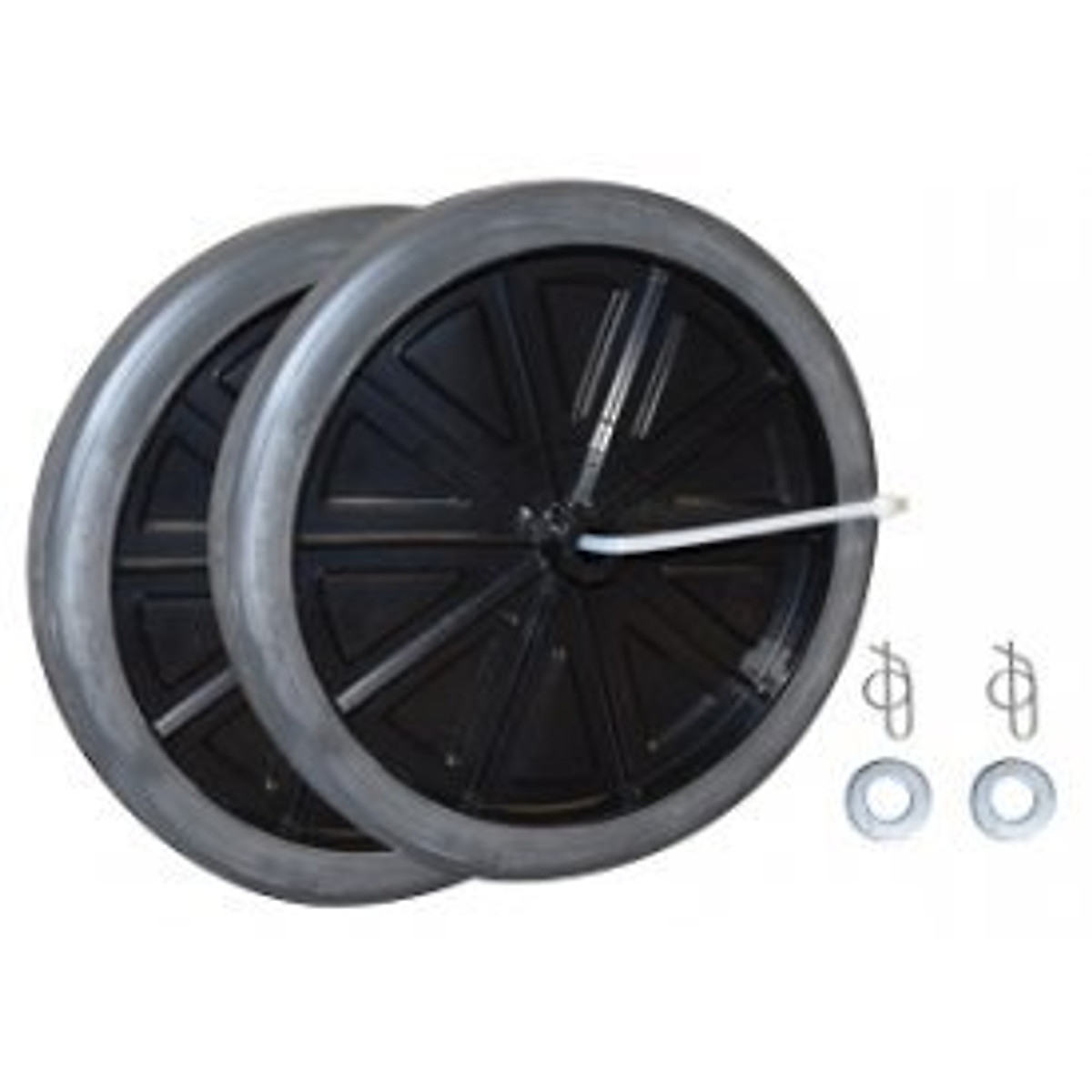 Rubbermaid 9W71-L2 Wheel Kit for Mega Brute Mobile Waste Collector