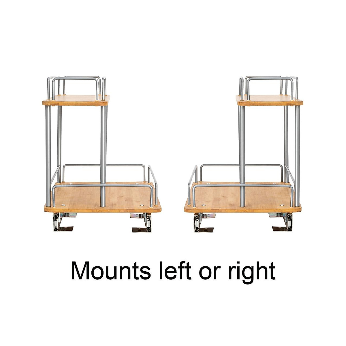 Household Essentials 1265B-1 Glidez Under Sink Sliding Organizer | Pull Out Cabinet Shelf | Wood | 11.5 Inches Wide