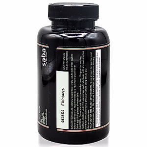 Saba Calcium Plus - Bone Strength - Calcium, Magnesium, Potassium, Vitamin D, Zinc, Betaine - GMO, Soy, Gluten Free Ingredients - Whole Food Supplement for Bone Health, Immune - 90 Caplets