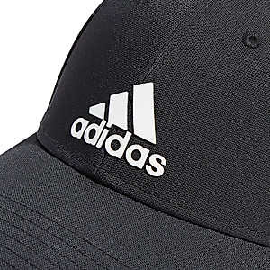 adidas Unisex Kids-Boy's/Girl's Relaxed Adjustable Fit Cap, Black/White/Grey, One Size