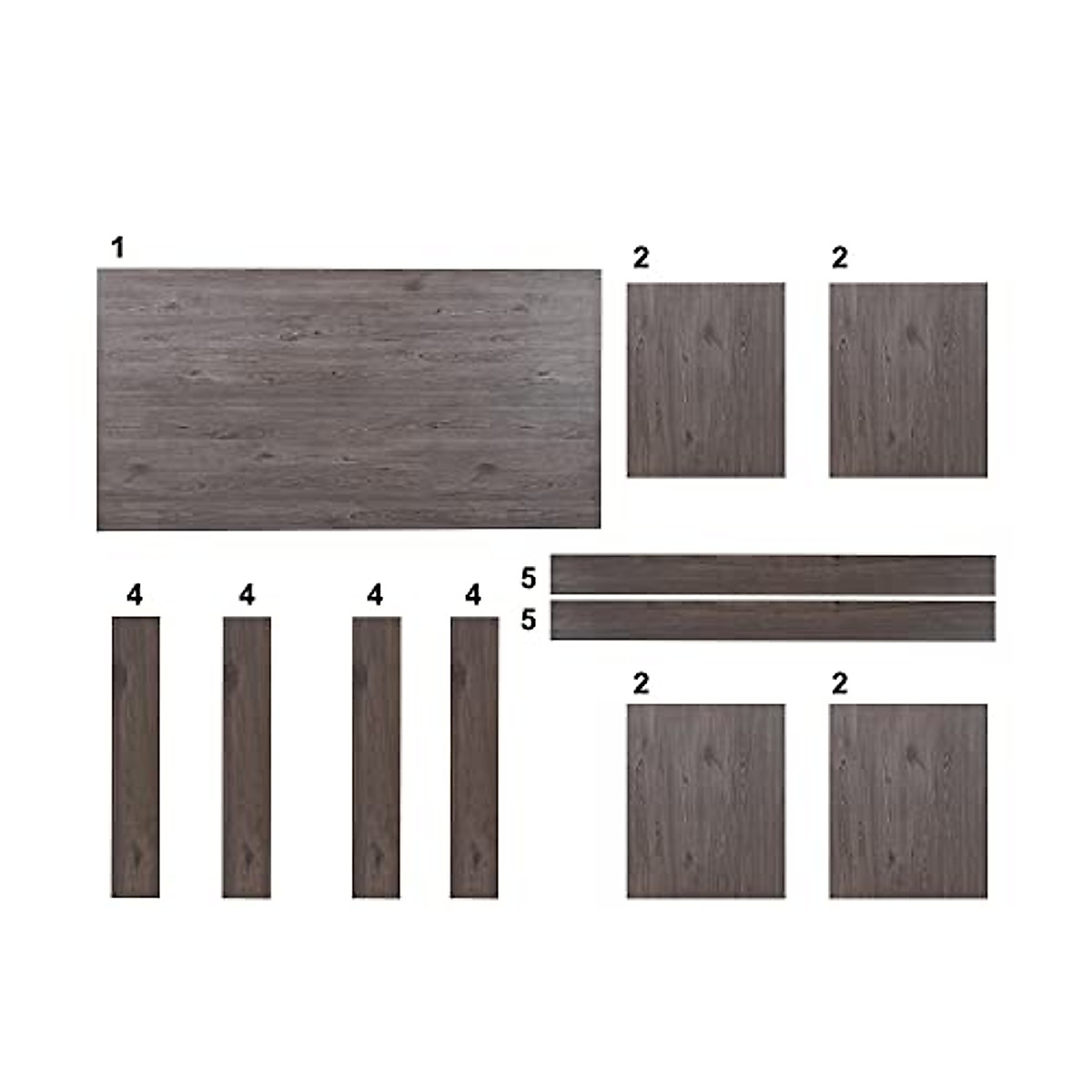 GIA 70" L Double Pedestal Dining Table for 6, Rectangular Farmhouse Wood Long Kitchen Table, Heavy Duty Large Dinner Table with Melamine Finish, 125 lbs, Vintage Earthy Walnut