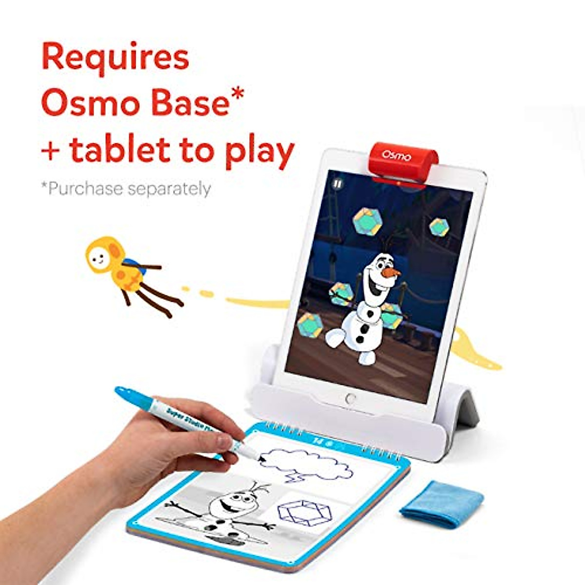 Osmo - Super Studio Disney Frozen 2 - Ages 5-11 - Learn to Draw - For iPad or Fire Tablet Educational Learning Games - STEM Toy Gifts for Kids, Boy & Girl - Ages 5 6 7 8 9 10 11 (Osmo Base Required)