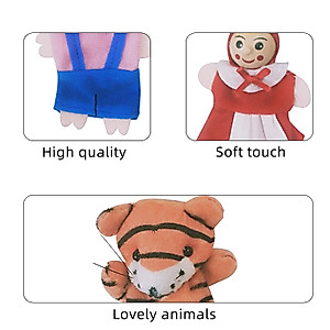 20PCS Finger Puppets - Finger Puppets for Toddlers 1-3 with Storytelling and Playtime Fairy Tales with Mini Stuffed Animals Plush Cartoon Puppet Theater Puppets for Kids, 3 inches