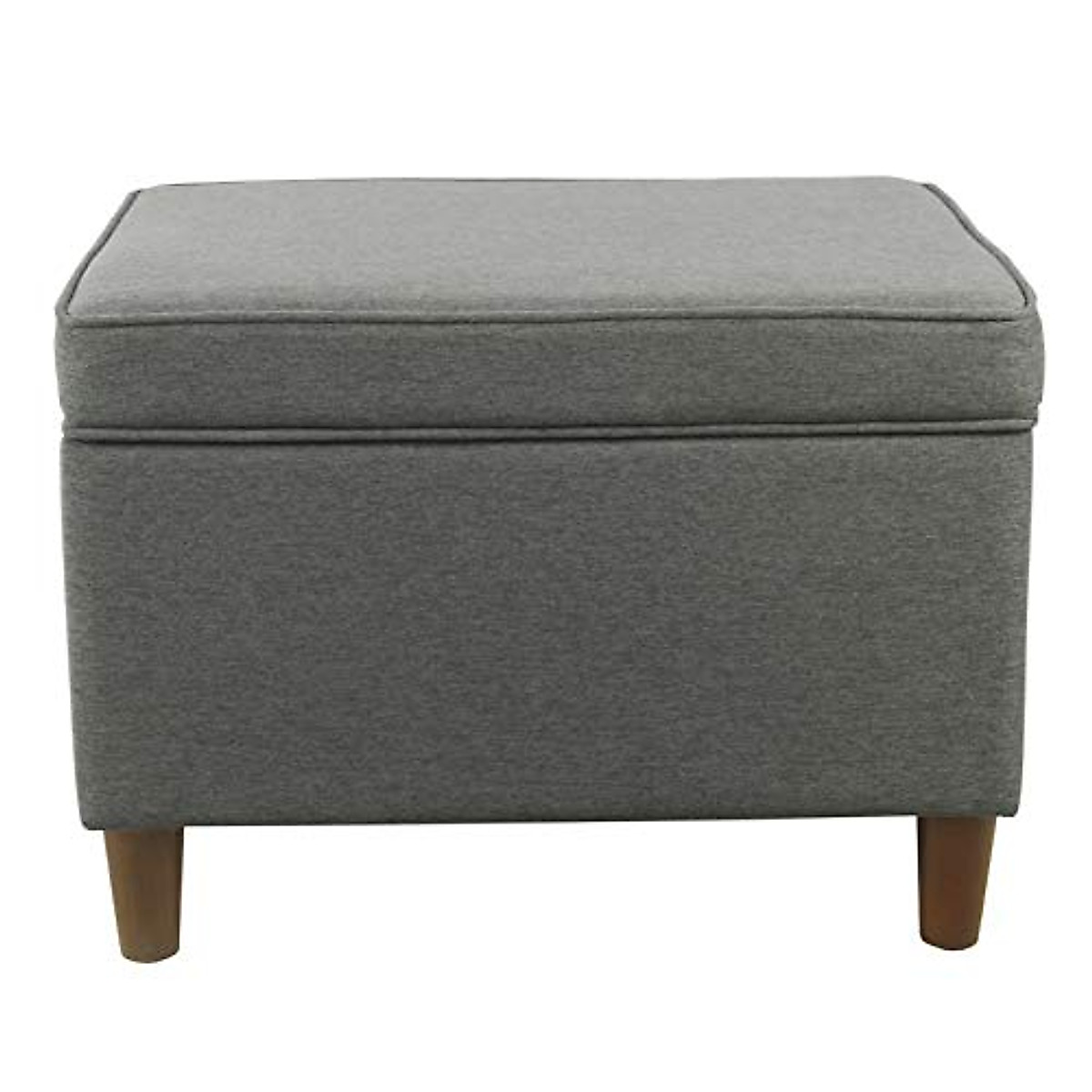 Spatial Order Home Decor | Dinah Collection Modern Storage Ottoman | Ottoman with Storage for Living Room & Bedroom (Grey)