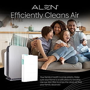 Alen BreatheSmart 75i HEPA Air Purifier Virtual Bundle - Medical Grade Filtration H13 True HEPA for Large Rooms 1300 SqFt - 99.9% Airborne Particle Removal- Pure & Fresh Brushed Stainless