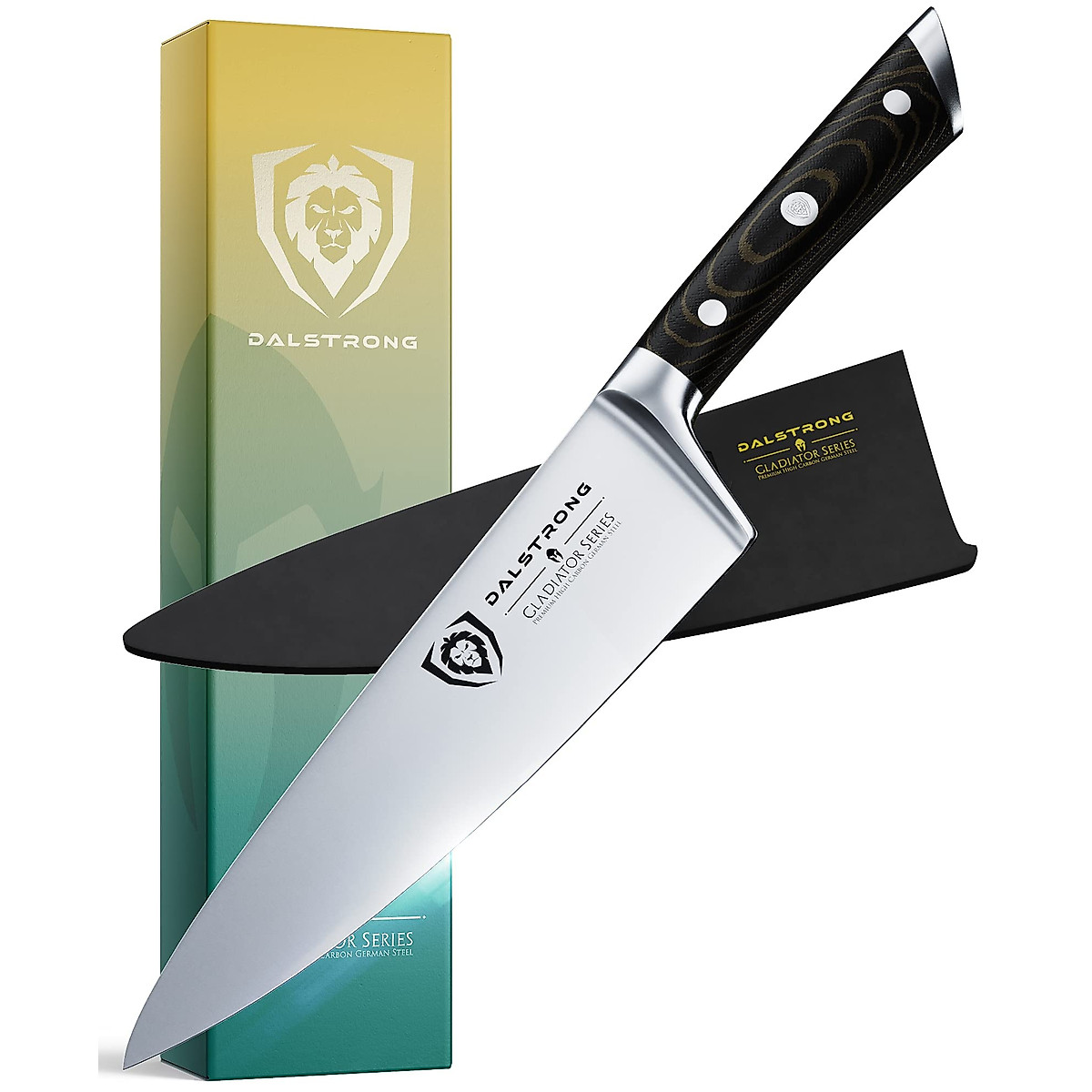 Dalstrong Gladiator Series Elite 8" Chef Knife Bundled with 3.5" Paring Knife