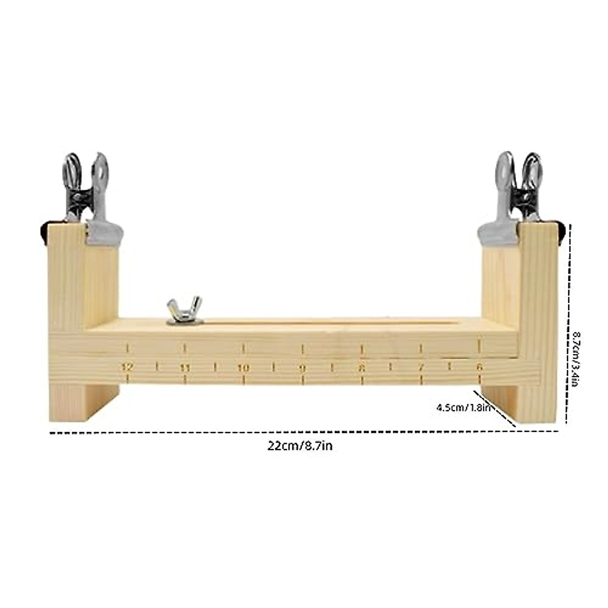 APZDFGIFCD Wood Bracelet Jig, U Shape Clear Scale Bracelet Jig Kit DIY Hand Knitting Bracelet Jig Bracelet Braiding Tool with 2 Clamp