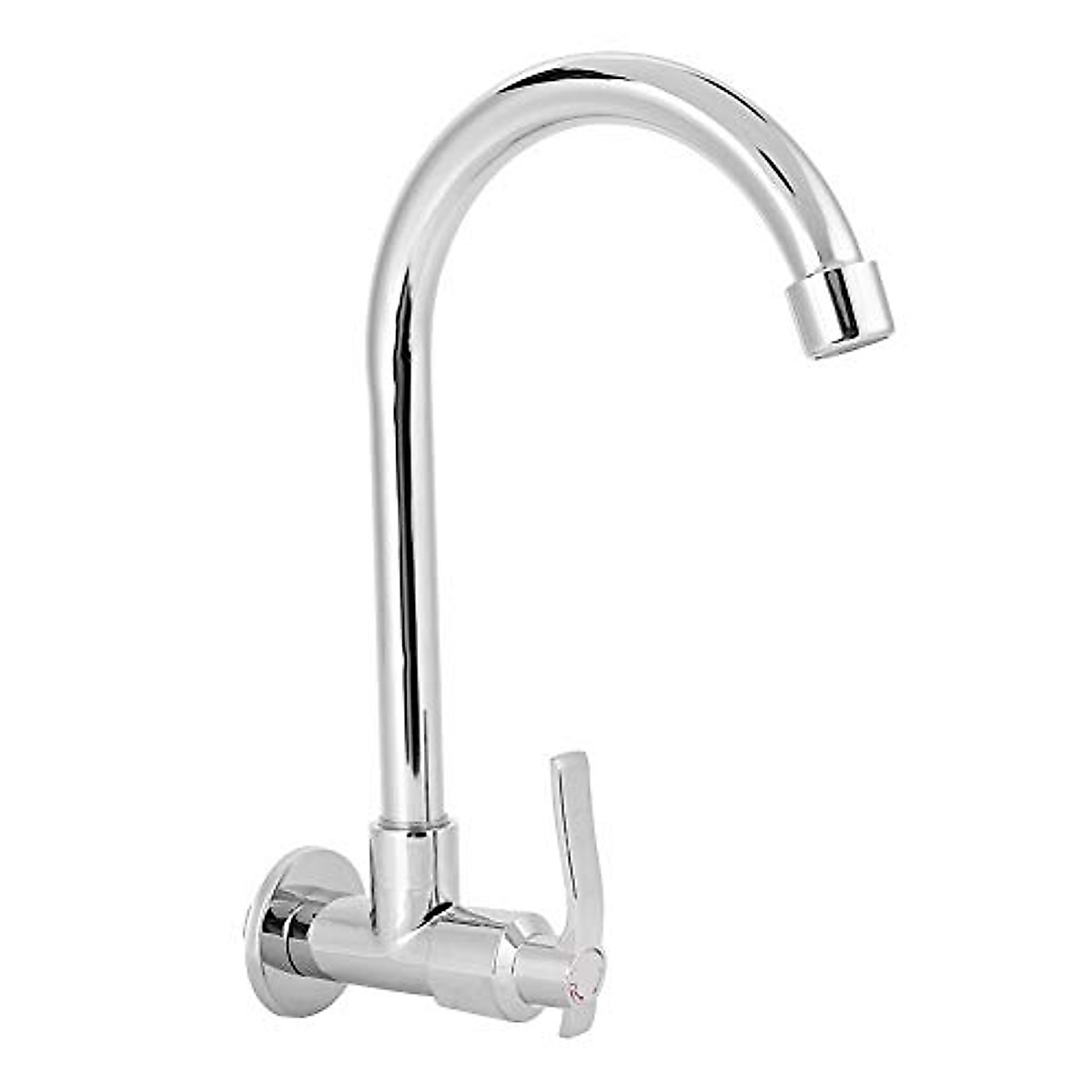 Kitchen Faucet Single Cold Water Tap Wall Mounted G1/2in Thread Faucet for Household Kitchen