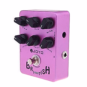 Joyo JF-16 British Sound Effects Pedal with Classic Brit-Rock Era Amp Simulator and Unique Voice Control