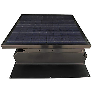Remington Solar 40 Watt/ 38V Roof Mount Solar Attic Fan with 110V smart adapter