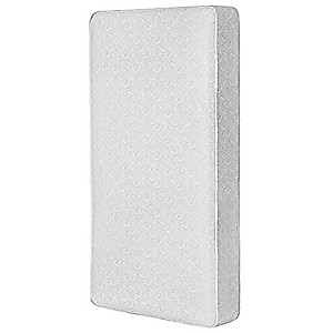 Dream On Me Slumberland 260 Coil 6” Crib And Toddler Mattress, Green Guard Gold Certified, 10 Years Manufacture Warranty, Waterproof Vinyl Cover, Made In The U.S.A