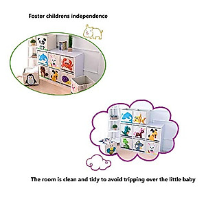 VMOTOR Foldable Animal Canvas Storage Toy Box/Bin/Cube/Chest/Basket/Organizer for Kids, 13 inch(Shark)