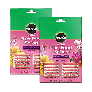 Miracle-Gro Orchid Plant Food Spikes, 2-Pack, 10 Spikes Per Pack