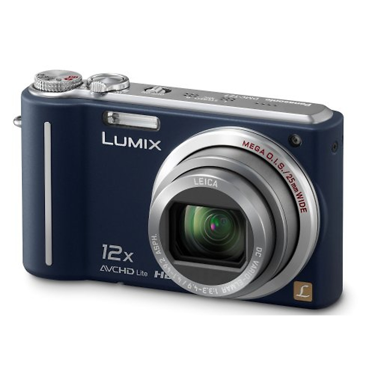 Panasonic Lumix DMC-ZS3 10MP Digital Camera with 12x Wide Angle MEGA Optical Image Stabilized Zoom and 3 inch LCD (Blue)