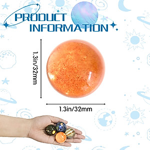 Panxxsen 24 Pieces Bouncy Balls,Planets Bounce Balls,High Bouncing Solar System Rubber Balls for Kids,Party Favors and Goodie Bag Fillers for Prizes,Birthdays Gift,32mm