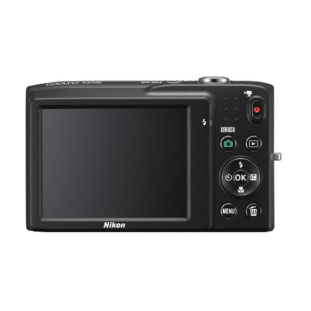 Nikon Coolpix S2700 - Digital camera - compact - 16.0 Mpix - 6 x optical zoom - black