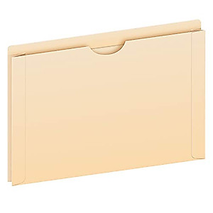 Pendaflex File Jackets, Legal Size, Manila, 2" Expansion, Reinforced Straight-Cut Tabs with Thumb Cut, 50 Per Box (23200EE)