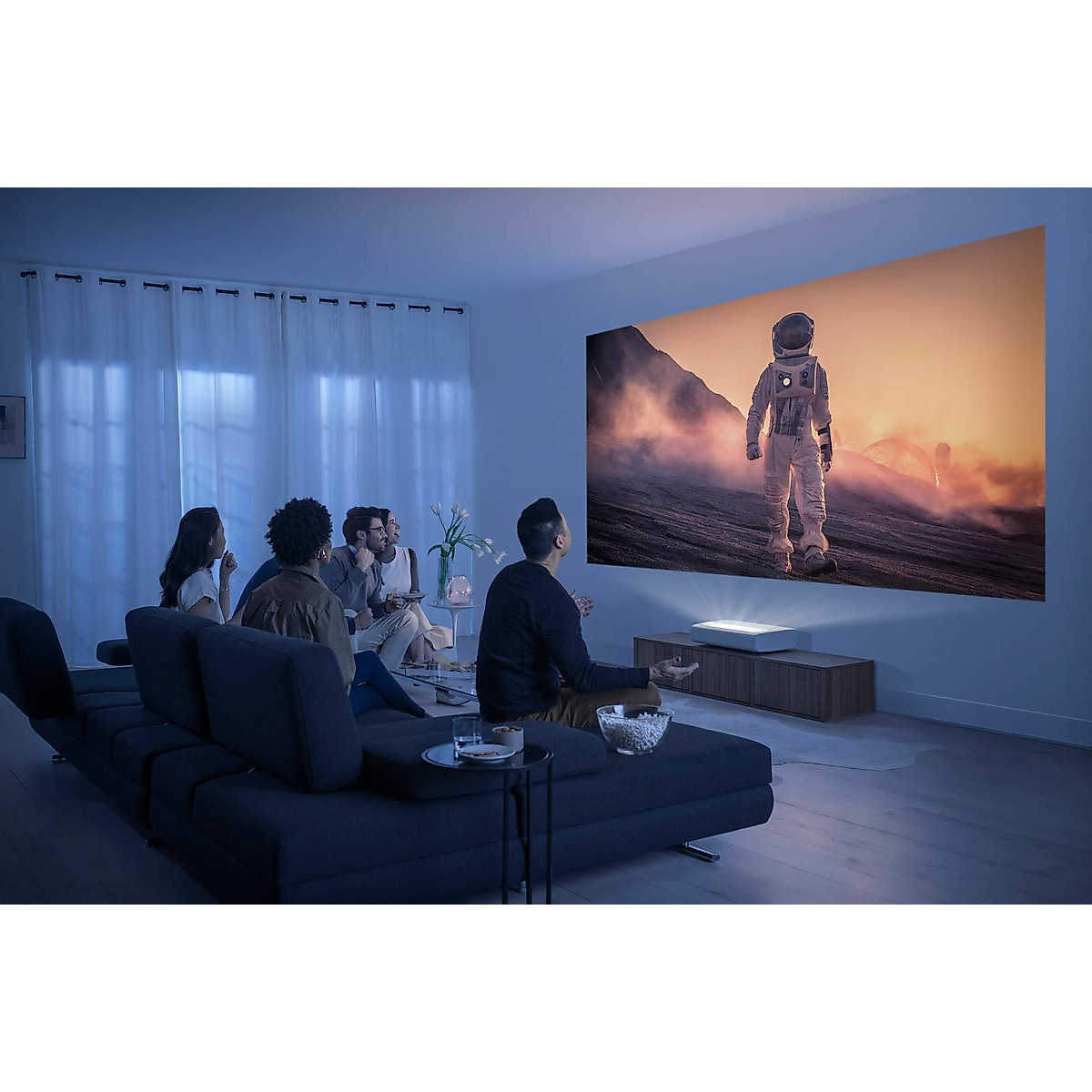 Samsung The Premier LSP7T 120 inches 4K Smart Laser Projector TV SP-LSP7TFAXZA (2020) (Renewed)