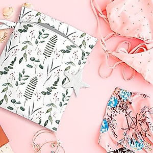 zcyxuuw Wet Bag, Wet Dry Bag, Wet Bag for Swimsuit, Travel, Beach, Pool, Diapers, Dirty Yoga Gym Clothes, Makeup Bag, Waterproof Reusable Home Sweet Home Eucalyptus Leaf