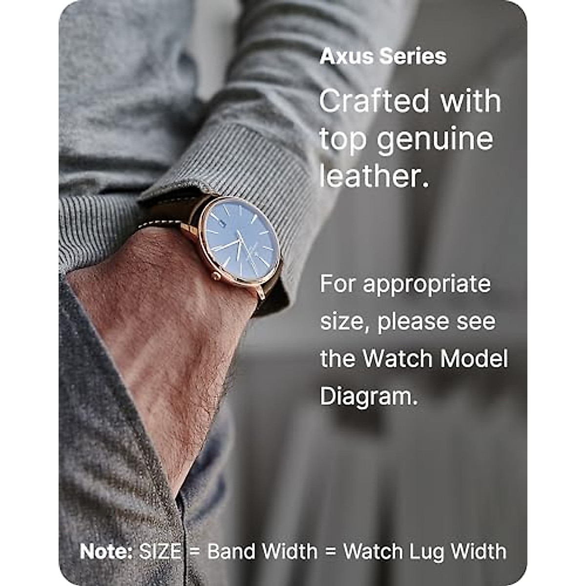 Fullmosa 18mm Leather Watch Bands Compatible with Garmin Vivoactive 4S/Vivomove 3S/Active S/Venu 2S/Move 3S,Dark Brown